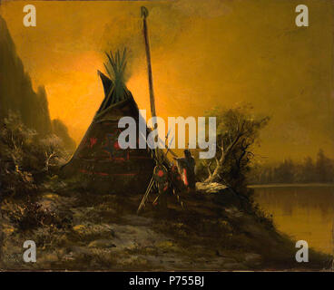 Native American Indian tipi at the Camp Lotus Lodge & Campground on the ...