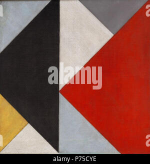 Counter-Composition V (oil on canvas) by Theo Van Doesburg (1883-1931 ...