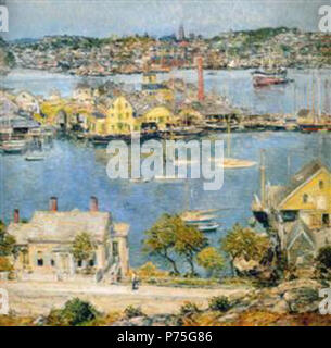 Work by Childe Hassam . before 1935 136 Hassam - california Stock Photo ...
