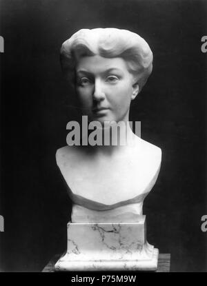 The portrait bust of Mrs. Edward Munson, created by J. Maxwell Miller ...