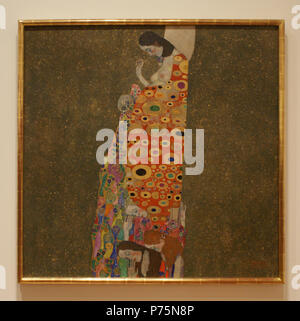 Gustav Klimt, Hope, II 1907 – 1908 Oil on canvas. The Museum of Modern ...