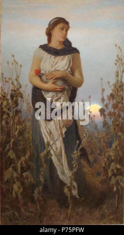 Girl Poppies Vedder Stock Photo - Alamy