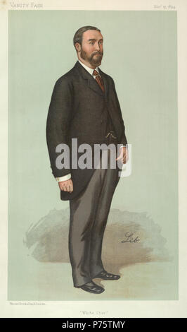 A caricature of Thomas Henry Ismay, the British businessman and founder ...