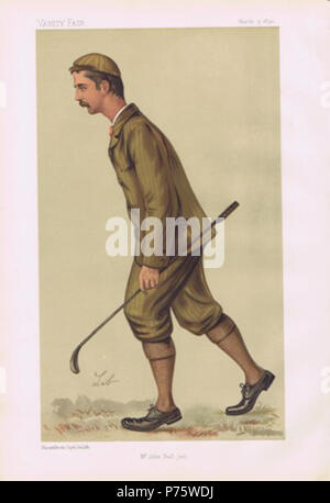 This 1892 Vanity Fair caricature of John Ball features a satirical ...