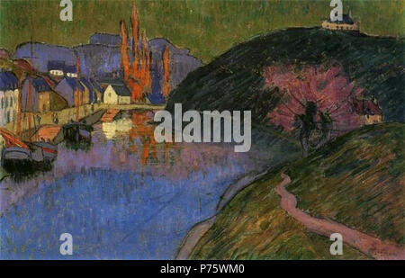 Jourdan Le port de Pont Aven Stock Photo - Alamy