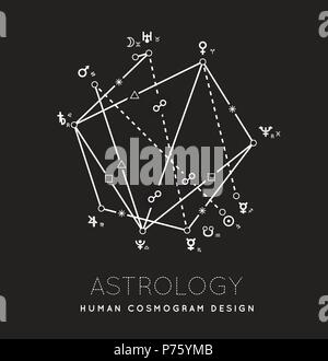 Astrology cosmogram vector background Stock Vector Image & Art - Alamy