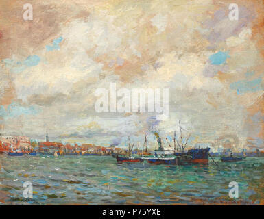 Rotterdam Port 1928 by Nicolae Vermont Stock Photo - Alamy