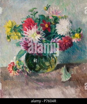 Paul Kayser Dahlien in einer Glasvase Stock Photo - Alamy