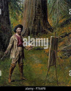 'Jules Tavernier Painting' by Christian Henri Roullier Stock Photo - Alamy