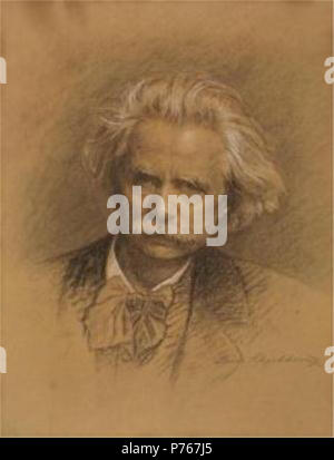 English: Portrait of Edvard Grieg, drawing by Leis Schjelderup . 189 ...