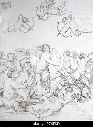 The Triumph of Galatea, fresco by Italian painter Raphael, Palazzo ...