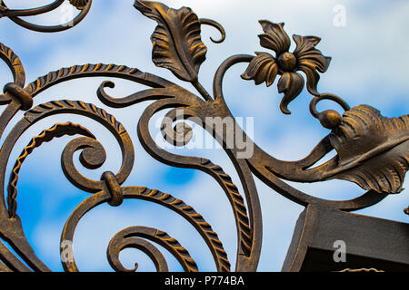 The fragment of forged metal products. close-up Stock Photo - Alamy