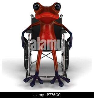 wheelchair animal frog Stock Photo - Alamy