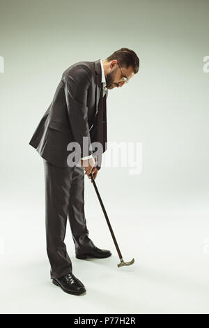 Englishman. Man in retro suit. Male formal fashion. Brutal gentleman ...