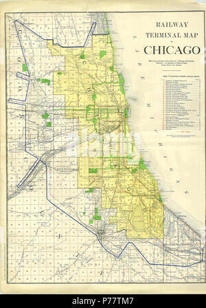 1913 IL Chicago Railway Terminals Stock Photo - Alamy