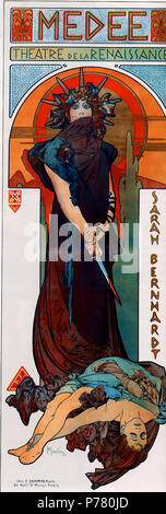 . English: Art Nouveau illustration by Alfons Mucha. . Late 19th or ...