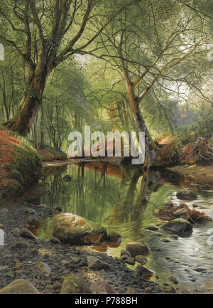 Monsted Peder Mork - Woodland Stream Stock Photo - Alamy