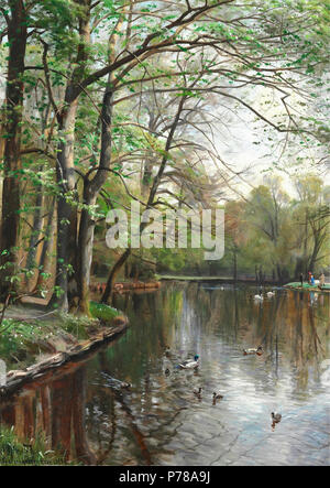 Monsted Peder Mork - Spring Day in the Forest Stock Photo - Alamy