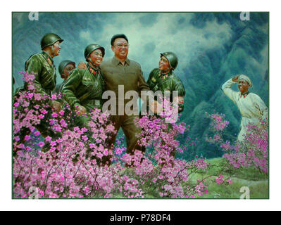 Wall mural of Kim Il Sung, Victorious Fatherland Liberation War Museum ...