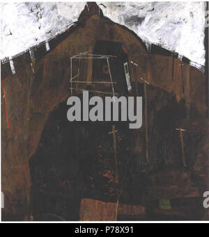 . German: Rabenlandschaft Landscape with raven 1911 18 Egon Schiele ...