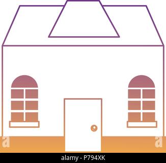 traditional house icon over white background, vector illustration Stock ...