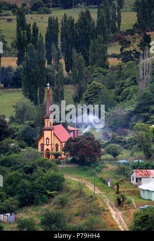 St Joseph's Church in Jerusalem (Hiruharama), Ranana, New Zealand Stock ...