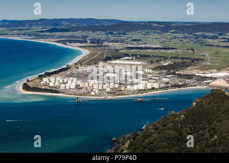 Marsden Point Oil Refinery, Whangarei, New Zealand Stock Photo - Alamy