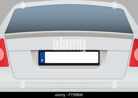 Spain car plate. Vehicle registration number Stock Vector Image & Art ...