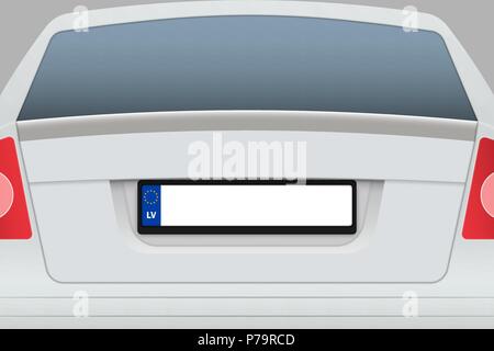 Latvia car plate. Vehicle registration number Stock Vector Image & Art ...