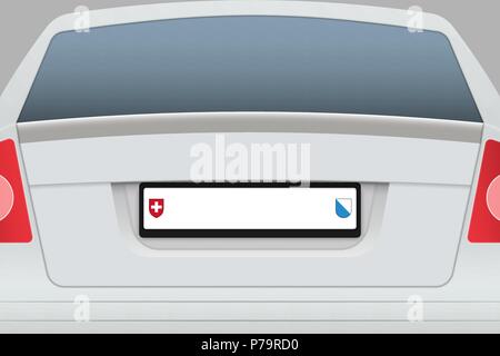 Switzerland car plate. Vehicle registration number Stock Vector Image ...