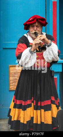 International Minstrel Troupe Rauschpfeife performer from the group ...