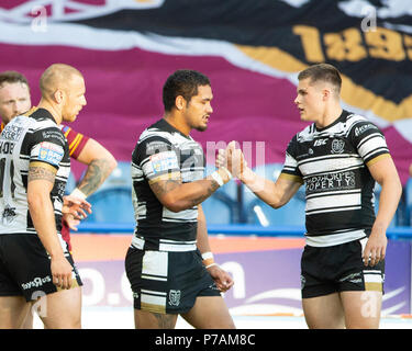 Bureta Faraimo (2) of Hull FC celebrates his try Stock Photo - Alamy
