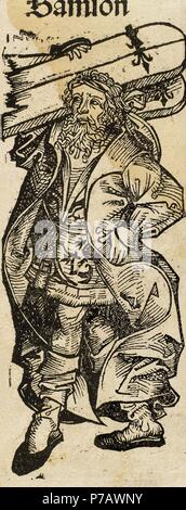 Samson. Last of the judges of the ancient Israelites mentioned in the ...