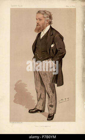 Sir George Newnes - English Publisher - in his office Stock Photo - Alamy