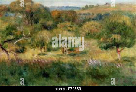The Edge of the Forest in Brittany 1893 by Pierre-Auguste Renoir Stock ...