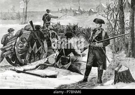 American Revolutionary War (1775-1783). Valley Forge. Pennsylvania ...