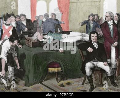 Death of Maximilien de Robespierre, Paris on July 28 1794 Stock Photo ...