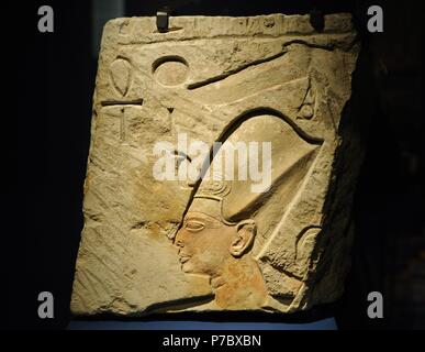 Egypt. Pharaoh wearing a blue crown in a war chariot followed by his ...