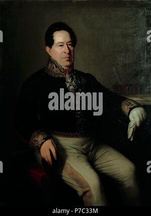 RETRATO DE JUAN ALVAREZ MENDIZABAL - S XIX. Author: Antonio Maria ...