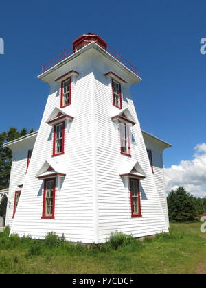 The square, tapered tower and attached 2 storey dwelling at Blockhouse ...
