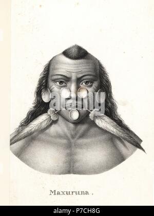 Matses tribe. Amazon. Peru Stock Photo - Alamy