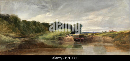 Muller William James - Hanham Lock on the Avon - British School - 19th ...