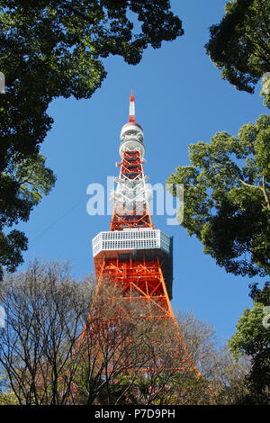 Tokyo Tower, Shiba-koen district, Minato, Tokyo, Japan Stock Photo - Alamy
