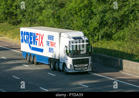 Screwfix Haulage delivery trucks, lorry, transportation, truck, cargo ...