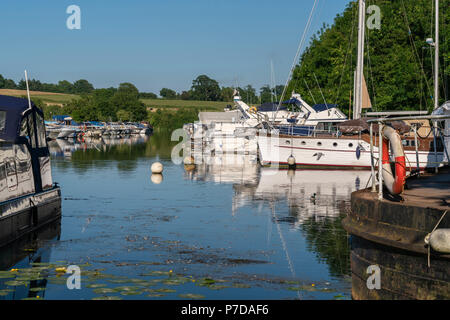 Sharpness Marina at the end of the Gloucester - Sharpness Canal Stock ...