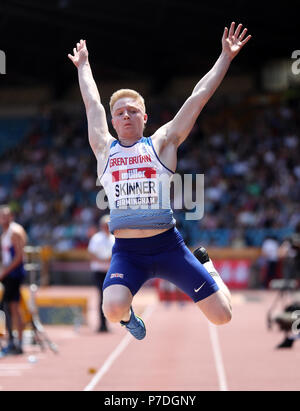 Great Britain's Zak Skinner during the Men's Long Jump T13 final at the ...