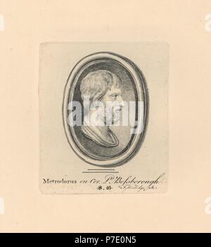 Greek Epicurean philosopher Metrodorus of Lampsacus the Younger (331 ...