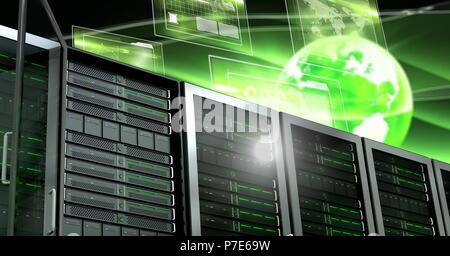 Computer servers and technology information interface transition Stock ...