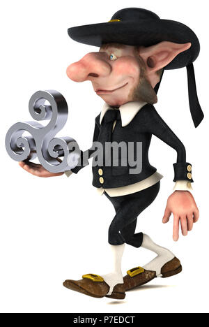 Fun Korrigan - 3D Illustration Stock Photo - Alamy