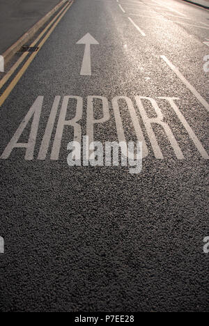 Road Sign For Robin Hood Airport South Yorkshire England Stock Photo ...